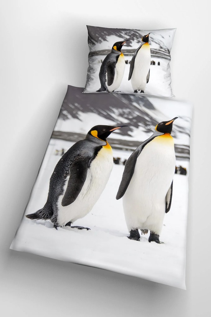 3d povlečení s tučňáky - Pinguino Pinguino 140x200 cm