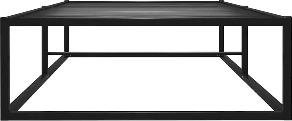 Rám postele černý kov 100 x 200 cm 324786