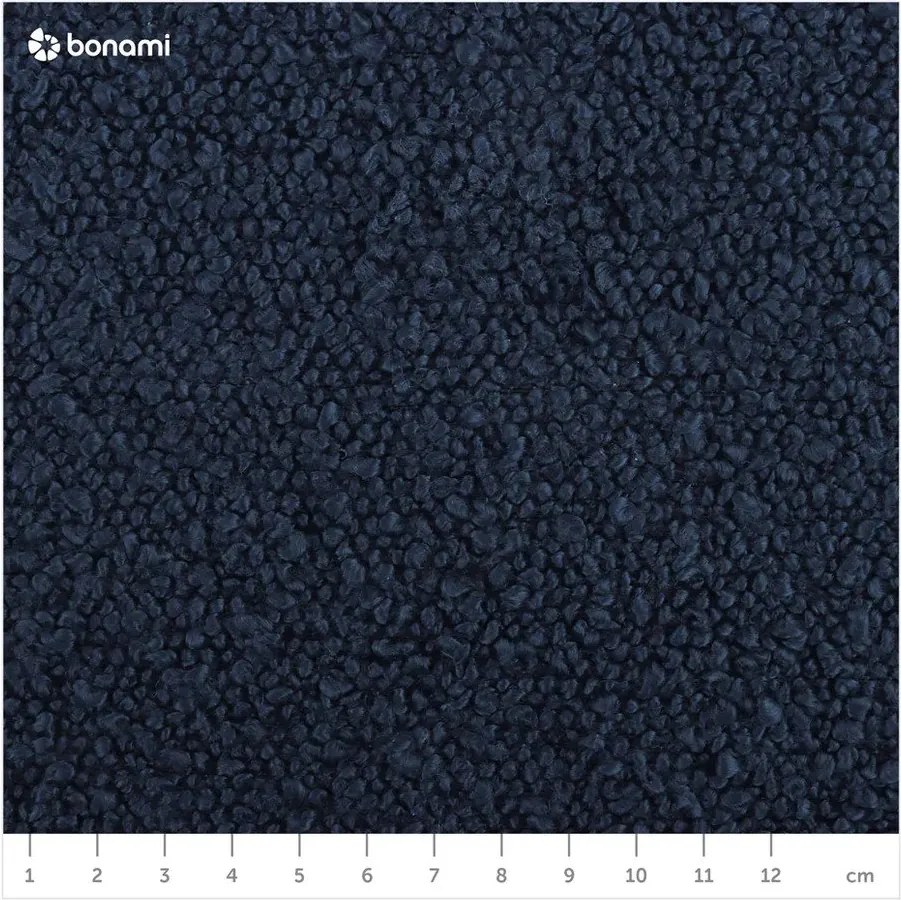 Modrá pohovka z textilie bouclé 210 cm Essen – Cosmopolitan Design