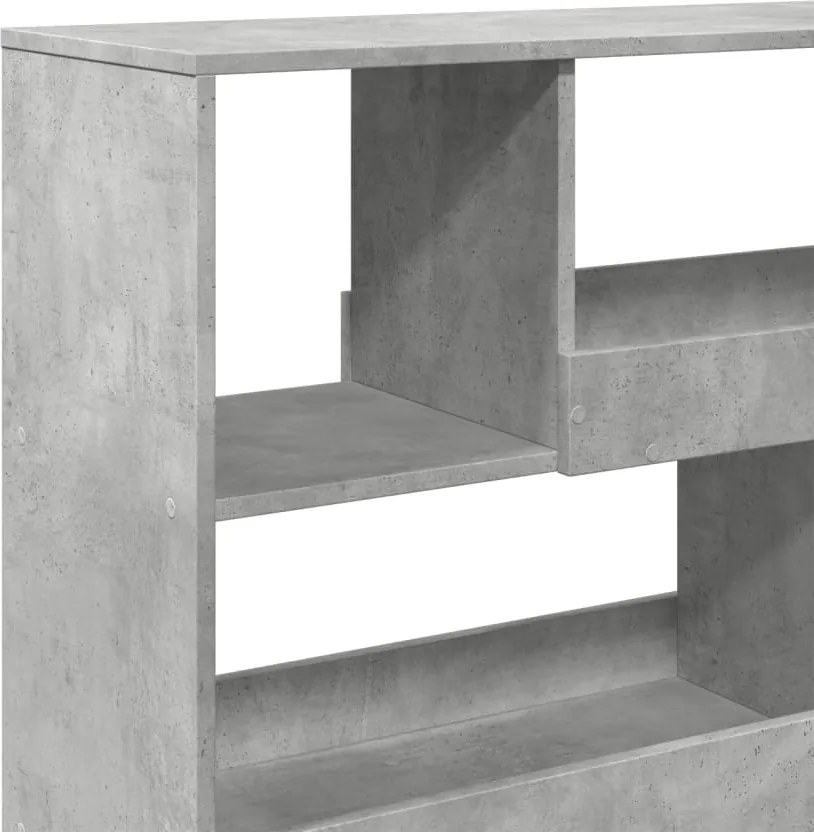 Dělicí stěna betonově šedá 100 x 33 x 94,5 cm kompozitní dřevo 3309477