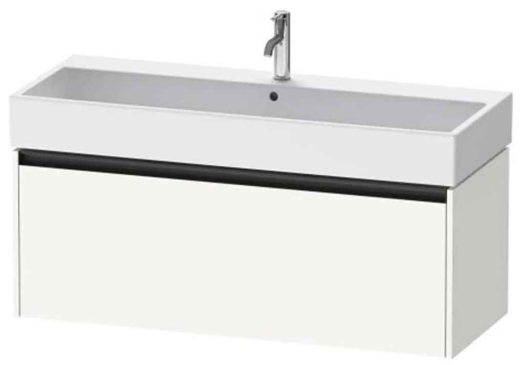 Duravit Ketho.2 - Umyvadlová skříňka 44x118x46 cm, 1 zásuvka, matná bílá K25079018180000