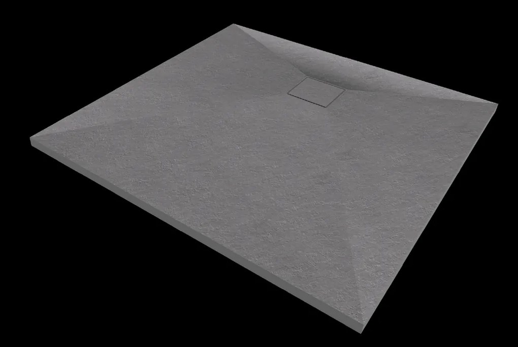 Gamma Erga Oldaf, SMC čtvercová sprchová vanička 80 x 80 cm, šedá matná, ERG-GMA-OL-8080G