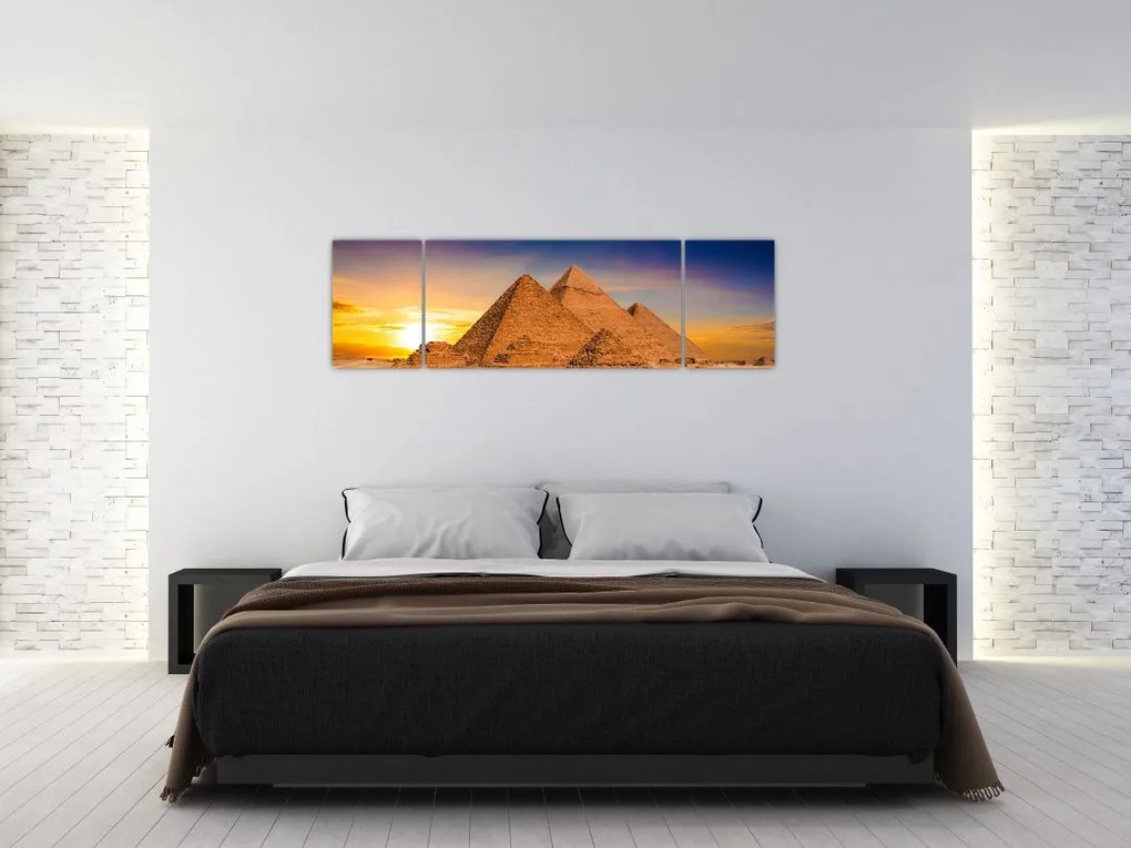 Obraz - Egyptské pyramidy (170x50 cm)