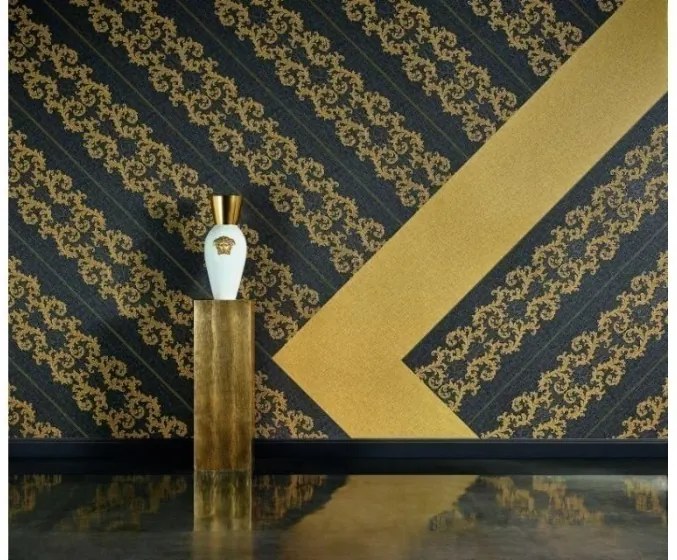A.S. Création | 96232-6 tapety na zeď Versace 2 | 0,70 x 10,05 m | šedá, zlatá