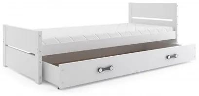 Dětská postel BARTEK s úložným prostorem 90x200 cm - bílá
