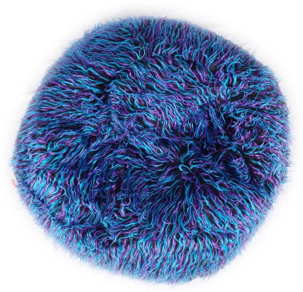 BeanBag Sedací vak Shaggy Multicolor blue-black-purple