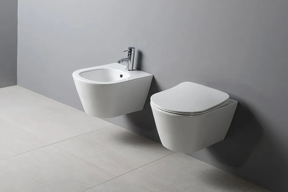 Sapho Sapho, AVVA bidet závěsný 35,5x53 cm, bílá, 100324