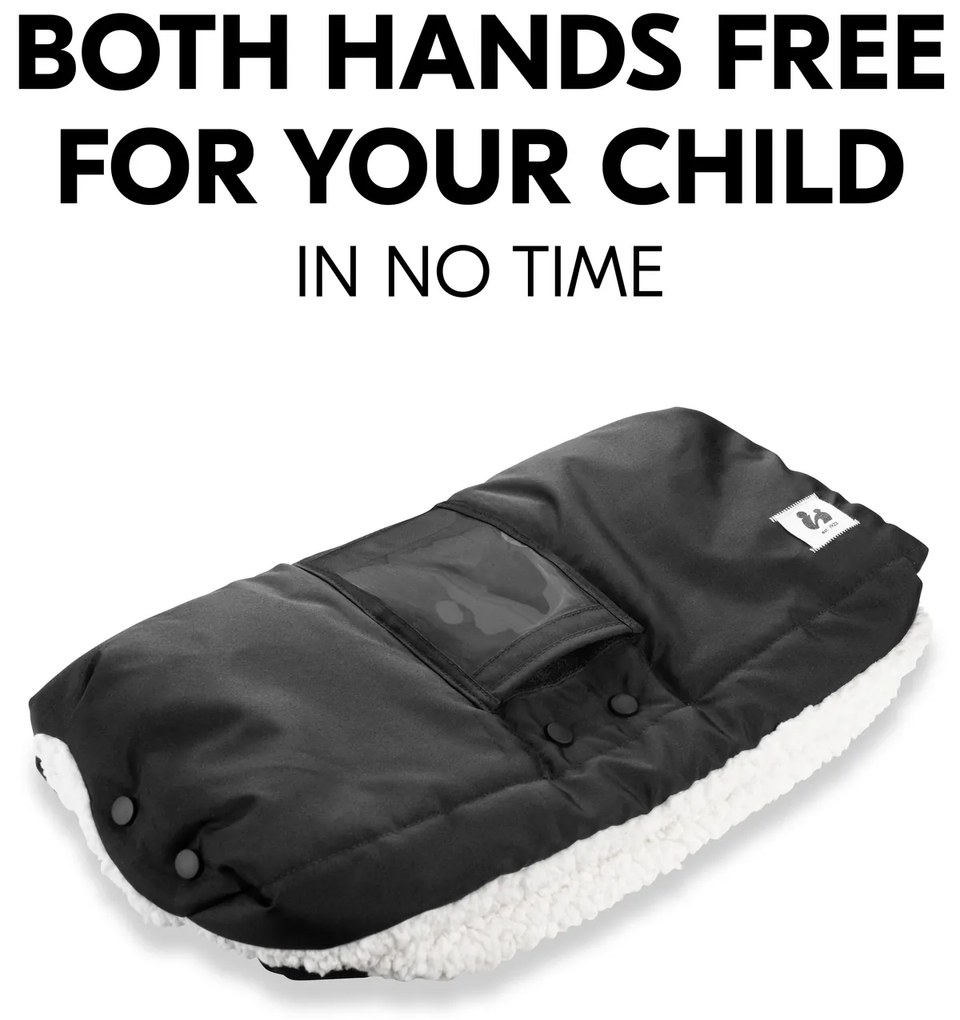 Hauck Rukávník na kočárek Black