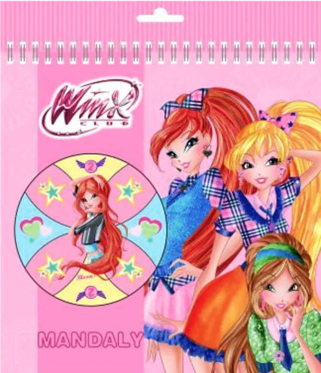 AKIM Omalovánky WinX Club dětské relaxační mandaly 706618