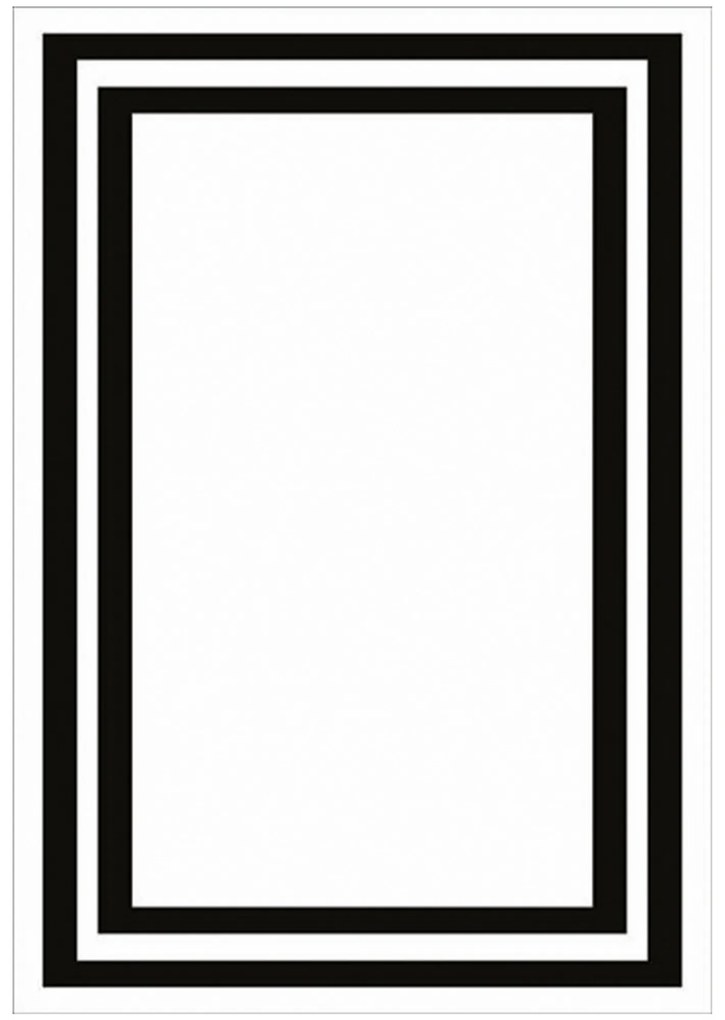 ASIR Koberec 200 x 290 4020A bílá, černá