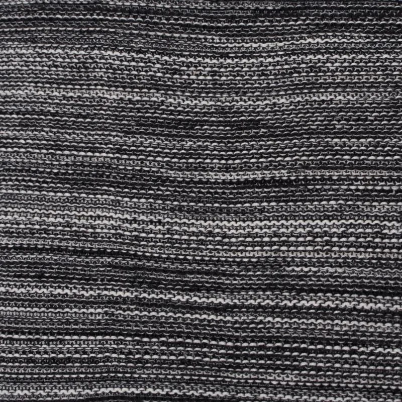 SCANquilt pletený povlak MELANGE melír černá 45 x 45 cm