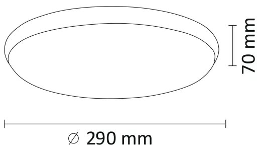 LED Stropní svítidlo KERN LED/15W/230V pr. 29 cm
