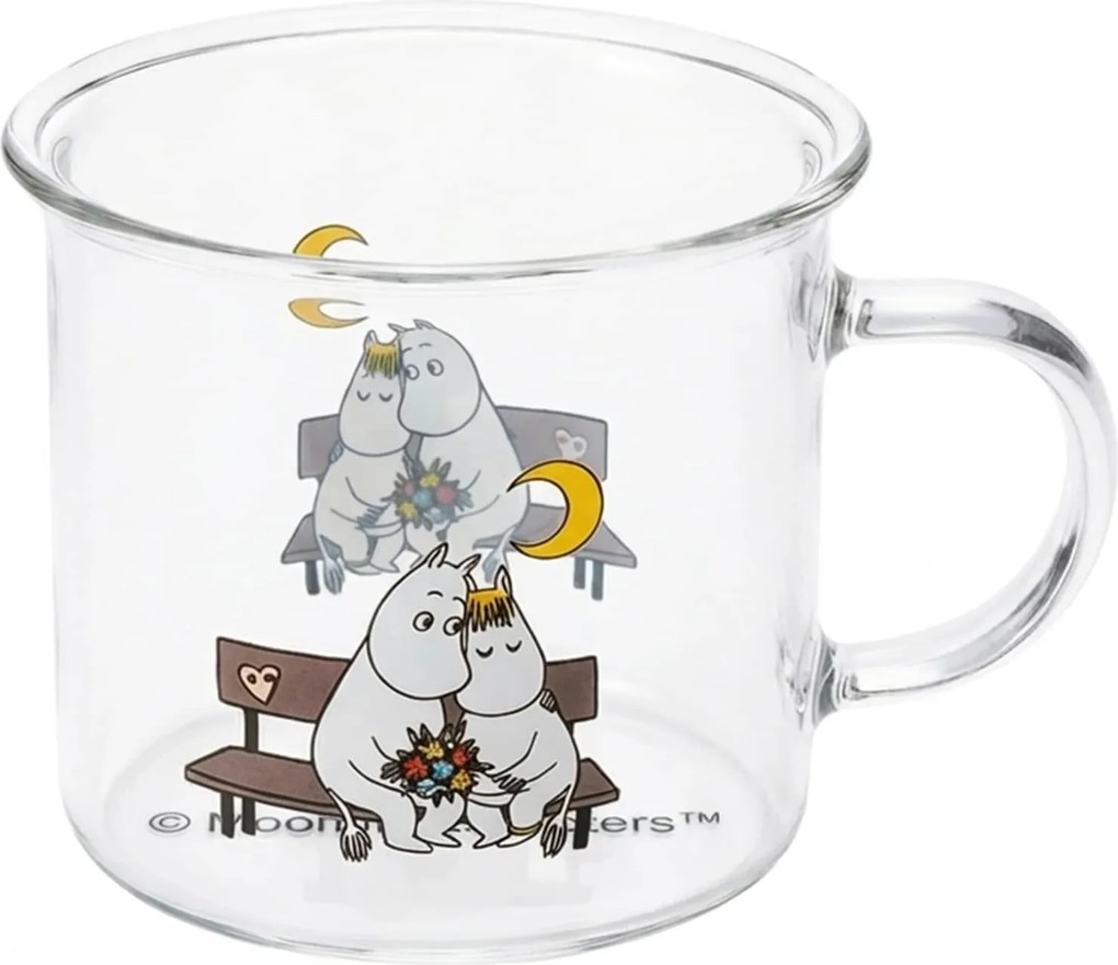Sinsay - Skleněný hrnek s uchem The Moomins - vícebarevná