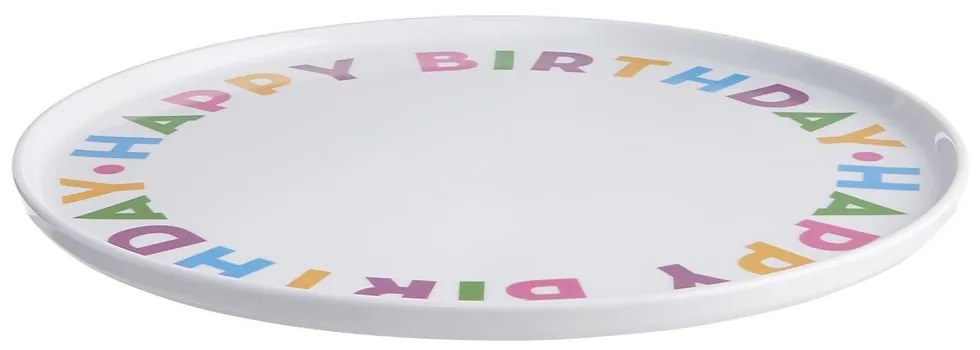 HAPPY BIRTHDAY Talíř na dort 32 cm - mix