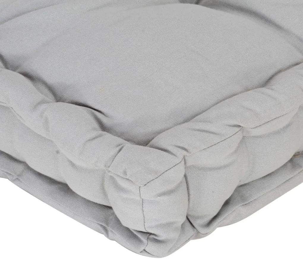 Poduška na nábytek z palet bavlna 120 x 80 x 10 cm šedá - Default Title
