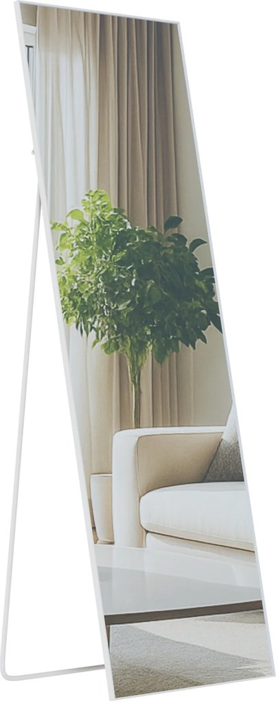 Zrcadlo Benicia 150x50 cm – bílá matná