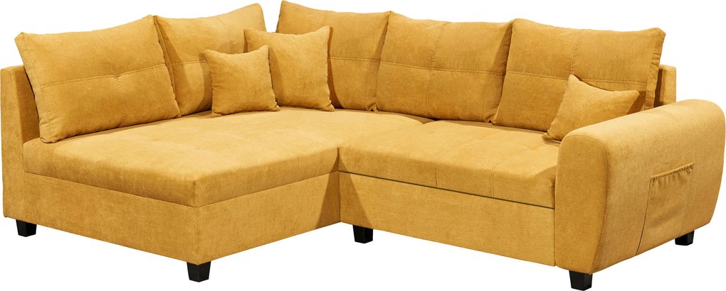 XXXLutz ROHOVÁ SEDAČKA, textil, kompozitní dřevo, žlutá MID.YOU - Sedací soupravy - 002220035606