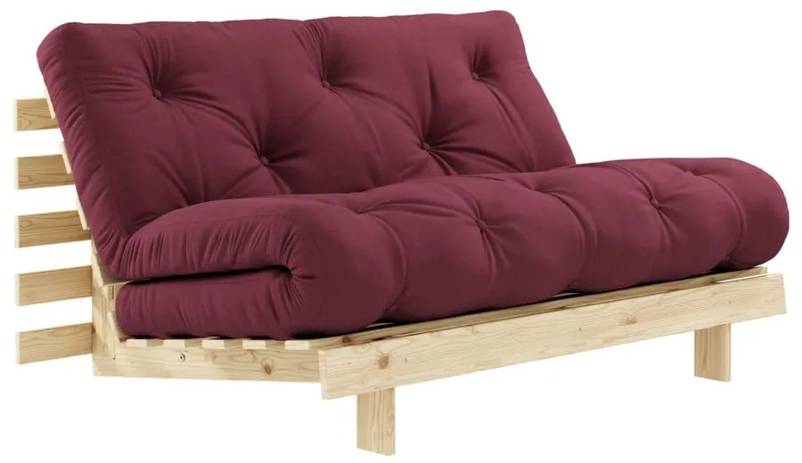 Červená rozkládací pohovka 140 cm Roots - Karup Design