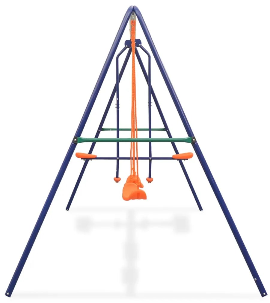 Sada Houpaček Se 4 Sedačkami Oranžová Antracitová