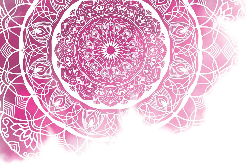 Malvis ® Tapeta Růžová mandala Vel. (šířka x výška): 504 x 310 cm