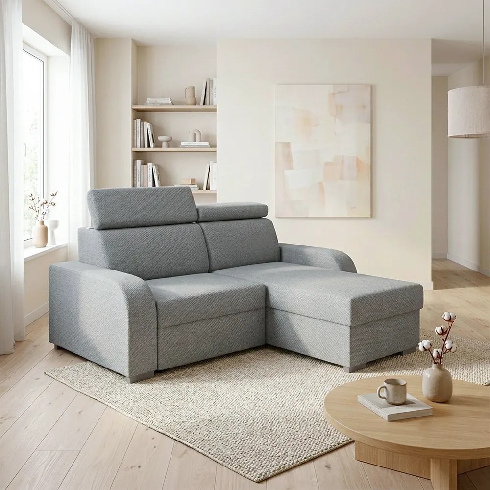 Malá sedací souprava OSLO L | 185x170 | nerozkládací se 2 úložnými prostory | VÝBĚR TKANIN