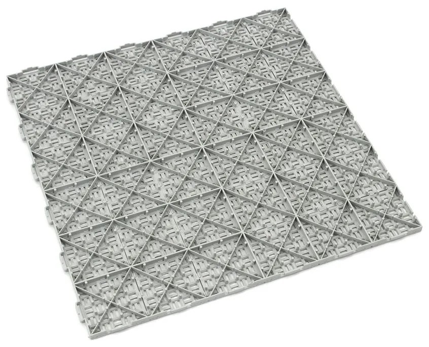 Plastová děrov. dlažba Linea Marte 56,3 x 56,3 x 1,3 cm, šedá