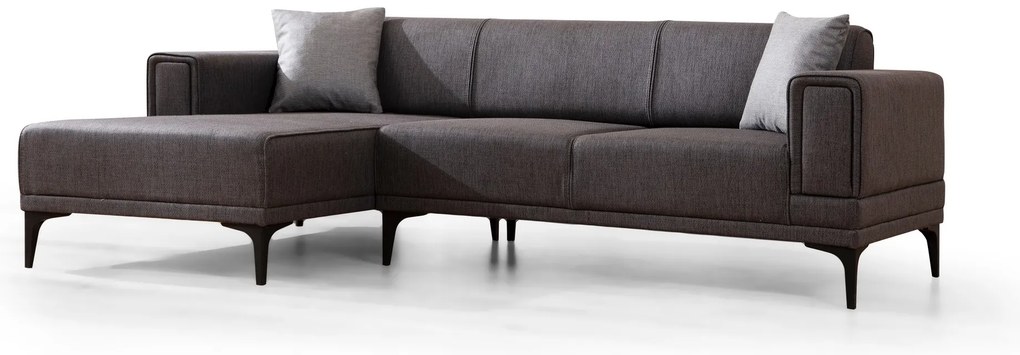 Hanah Home Rohová pohovka HORIZON tmavě šedá levá
