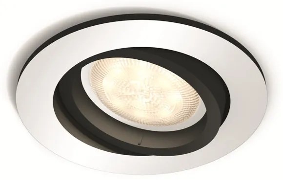 Hue White Ambiance Stropní podhledové svítidlo Philips Milliskin 50411/48/P8 GU10 stříbrné extension kit