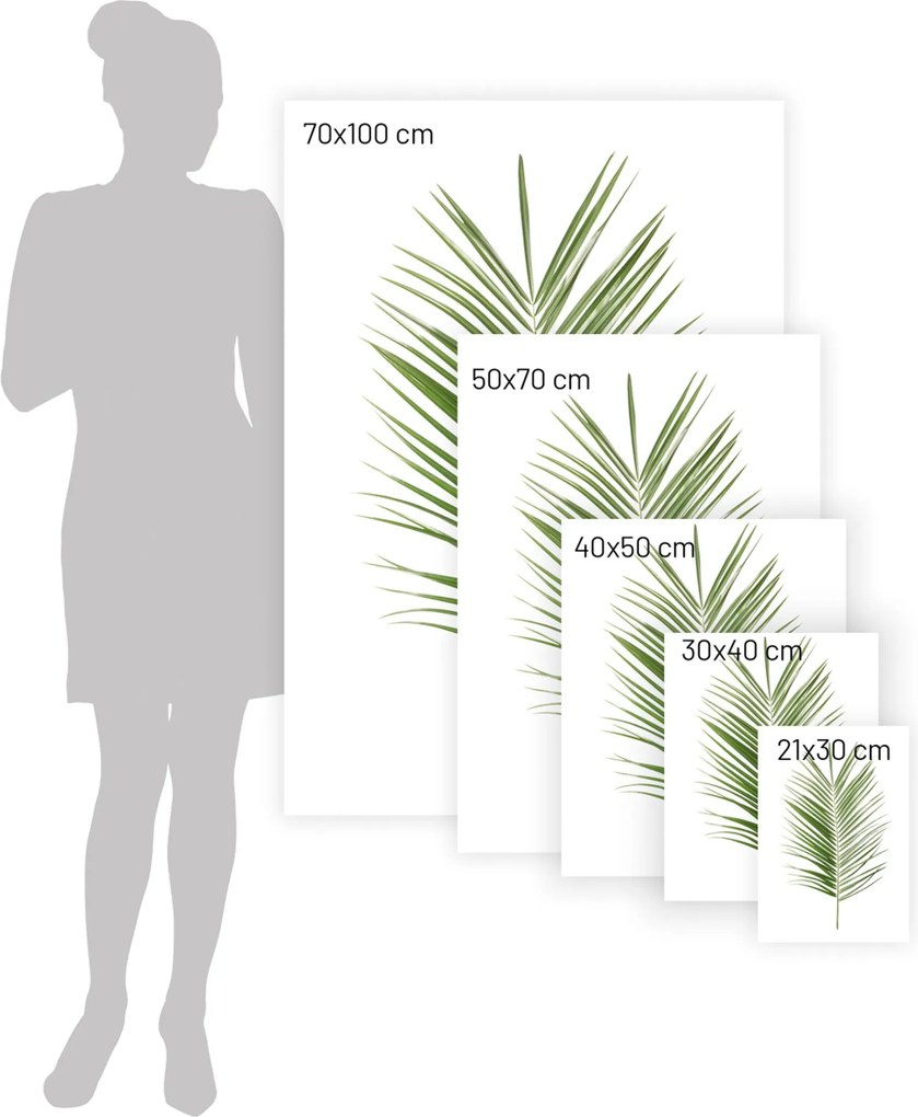 Plakát Palm Leaf Green