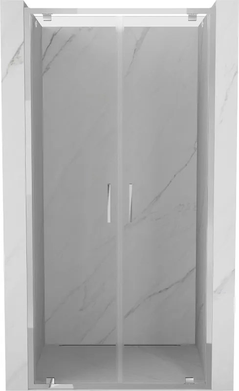 Mexen Exo, dvojité křídlové sprchové dveře 70x200 cm, 6mm čiré sklo, chromový profil, 8182-070-000-01-00