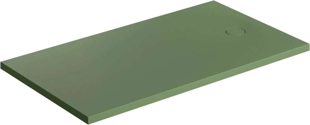 OMNIRES Aquarock M+ - Sprchová vanička 80x140 cm, matná olivová AQUAROCK80-140OL