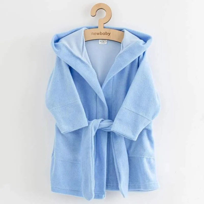Dětský froté župan New Baby blue velikost 104/110