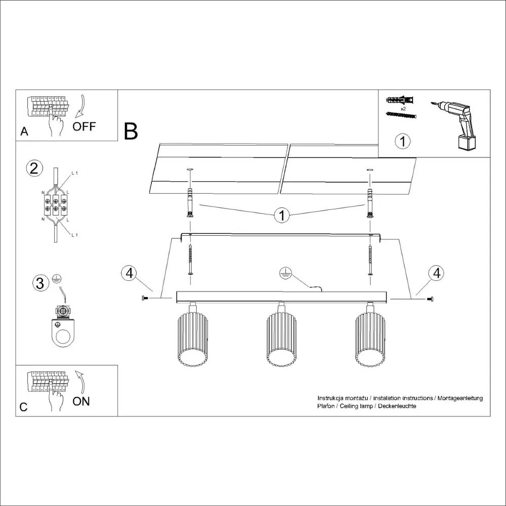 Zelené bodové svítidlo 6,5x45 cm Gleam – Sollux