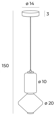 MAXLIGHT P0467 - LED Lustr na lanku AKIKO LED/16W/230V pr. 20 cm bílá