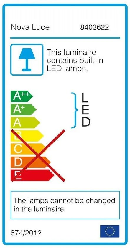 NV 8403622 Venkovní nástěnné svítidlo LUTON tmavě šedý ABS LED 1.6W 3000K IP65 100-220V vč. driveru - NOVA LUCE
