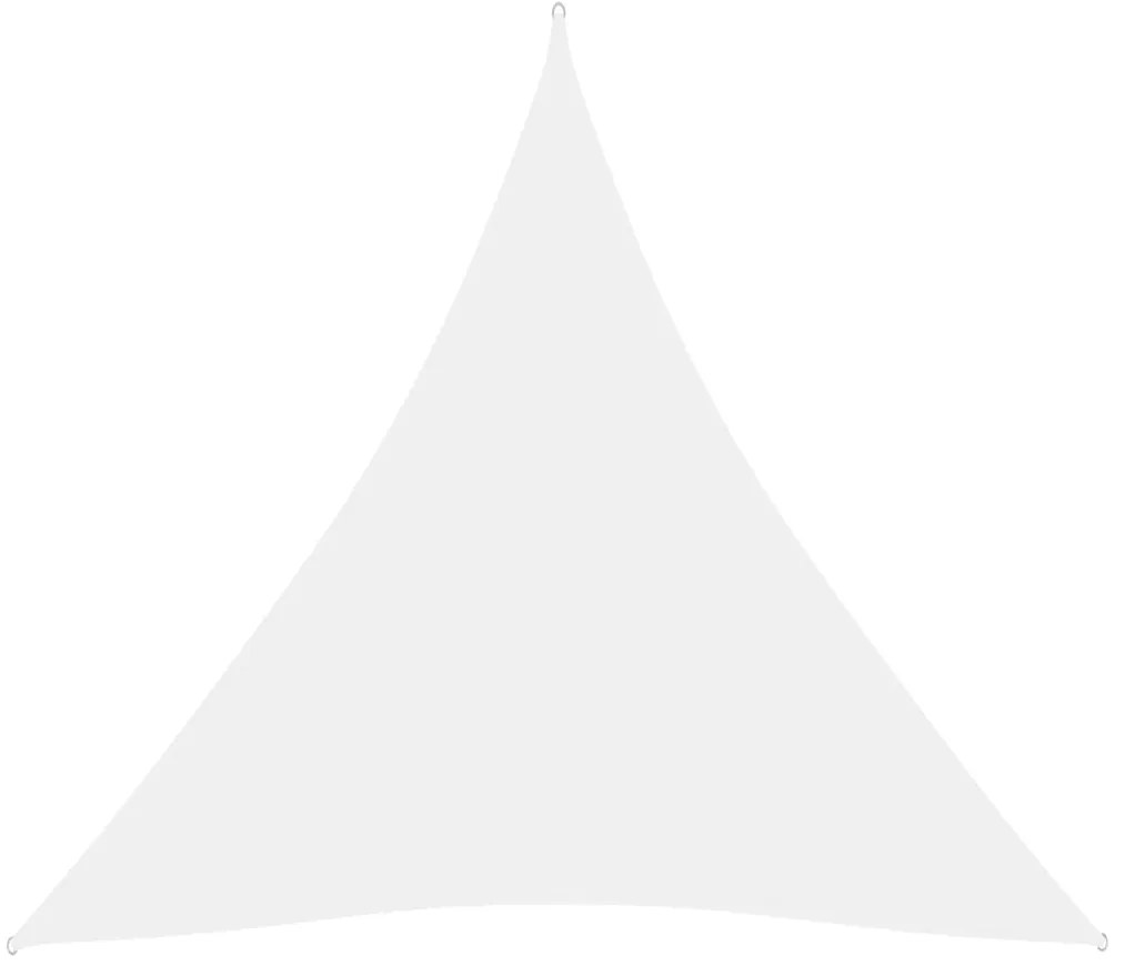 vidaXL Stínící plachta oxfordská látka trojúhelníková 4 x 4 x 4 m bílá