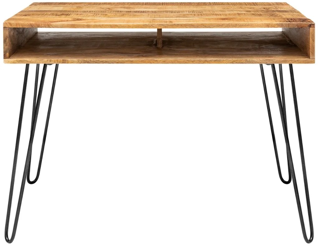 OnaDnes -20% Moebel Living Masivní mangový pracovní stůl Remus 100 x 50 cm