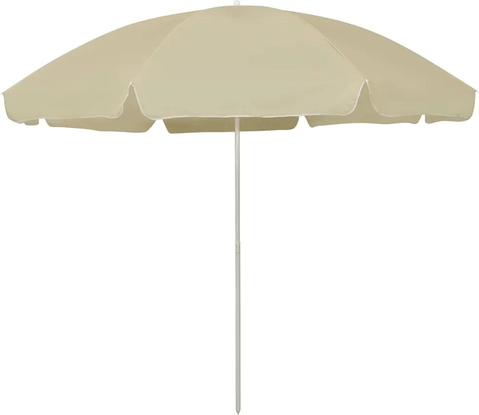 Plážový slunečník pískově žlutý 300 cm 314707