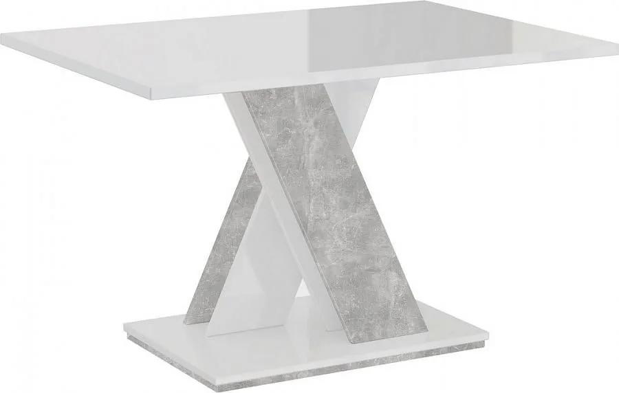 Casarredo - Komfort nábytek Konferenční stolek BRAGA bílá mat/beton