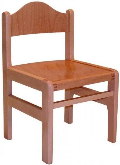 Dětská židle 025 z bukového masivu Varianta: Výška sedadla 31 cm, Odstín trend: B1 přírodní (na výběr více variant)