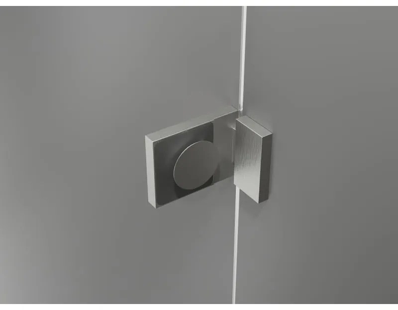 Mexen Lunar T, sklápěcí sprchový kout levý 110 x 80 cm, 8mm čiré sklo, ocelový profil, 834T-110-080-97-00-L