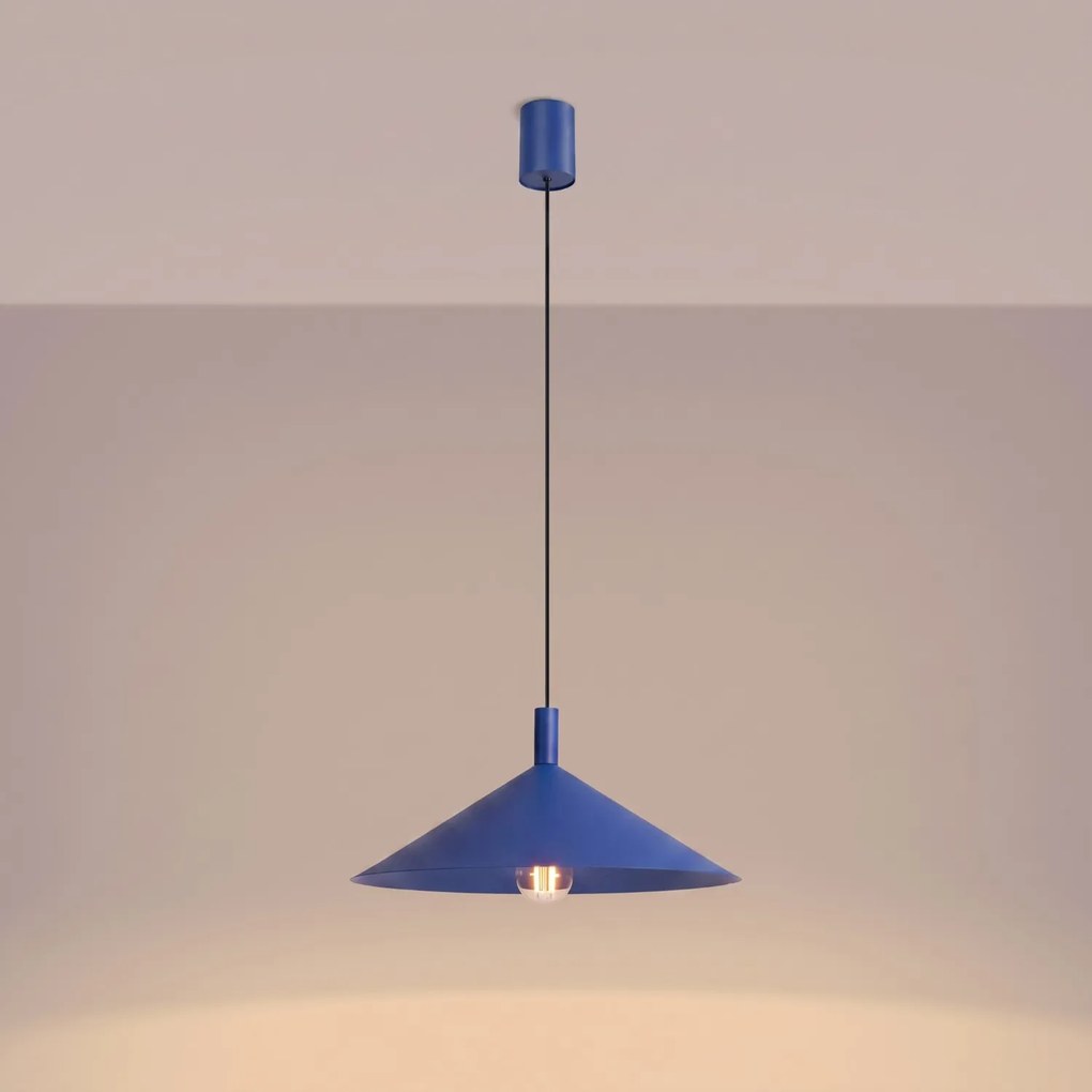 Sollux Lighting Závěsné svítidlo NOX 40 ultramarín