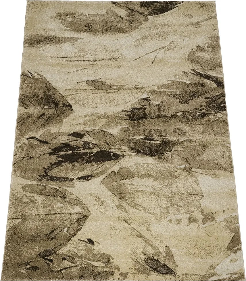 BE Koberec Wenus 7771 SAND – béžovo-hnědý obdélníkový Rozměr: 60x100 cm