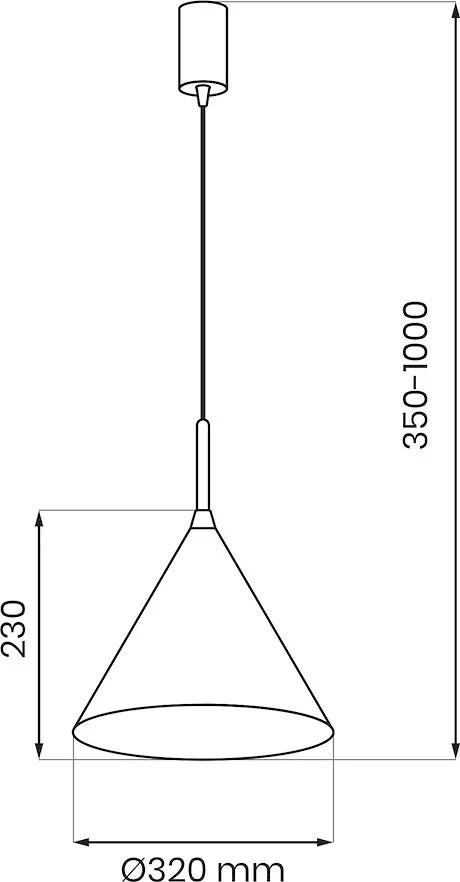 Závěsné svítidlo Capital, 1x tmavě obéžové kovové stínítko, (fi 32cm), be