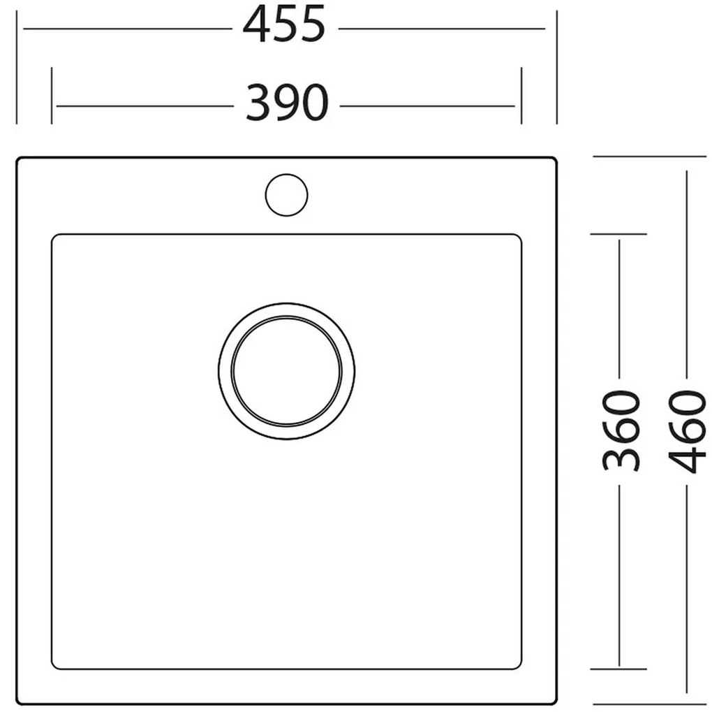 Granitový dřez Sinks VIVA 455 Granblack