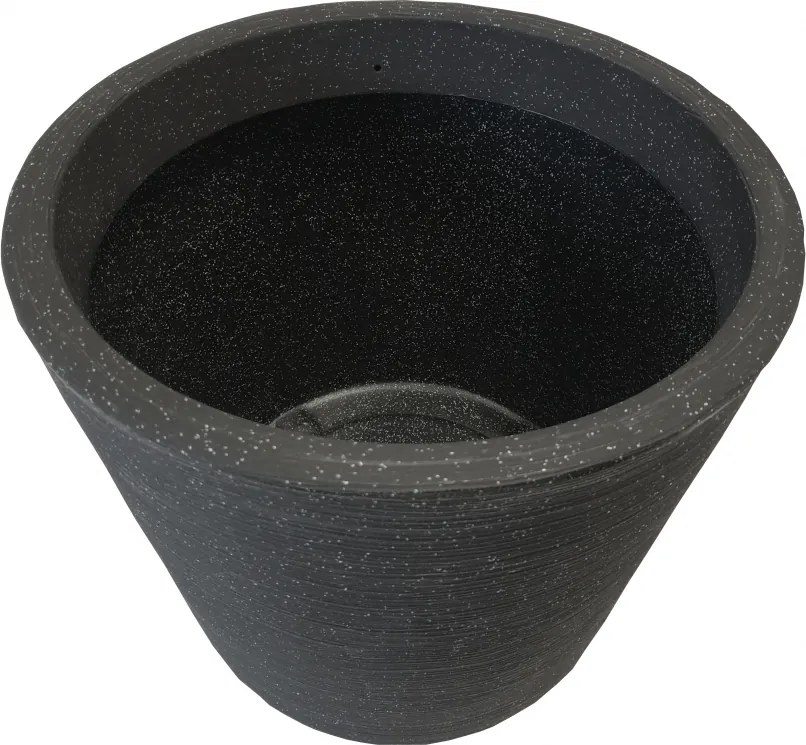 KETER - květináč Varese Low Planter, granite - šedý