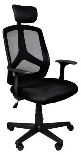 ShopJK ERGONOMICKÉ KANCELÁŘSKÉ KŘESLO 8981 ČERNÉ