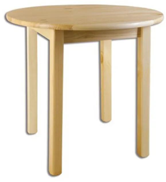 Dřevěný stůl SONOMA kulatý, průměr 70cm, borovice