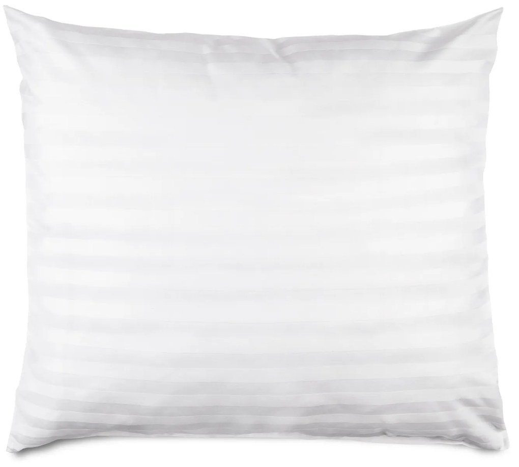 BAMBUSOVÝ POVLAK NA POLŠTÁŘ STRIPE WHITE 50X60 CM BÍLÉ