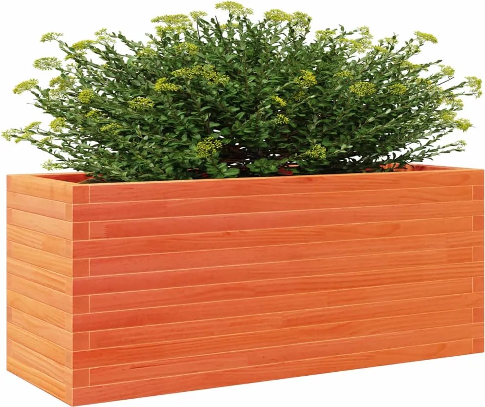 Zahradní truhlík voskově hnědý 110x40x46 cm masivní borovice 3282451